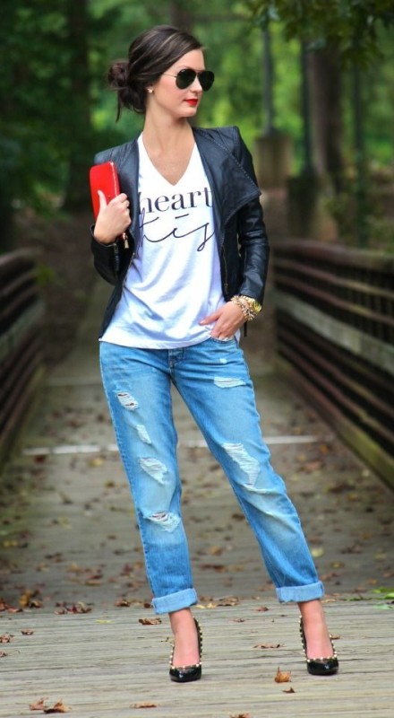 Trend Outfit With Pin Rolled Up Jeans » Celebrity Fashion, Outfit ...