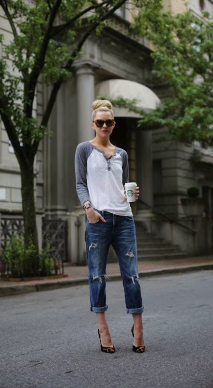 Trend Outfit With Pin Rolled Up Jeans » Celebrity Fashion, Outfit ...